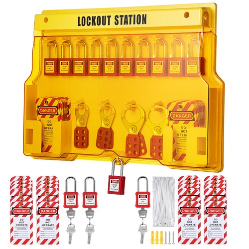 Uimoso 58PCS Lockout Tagout Kits Electrical Loto Kit for Electrical ...