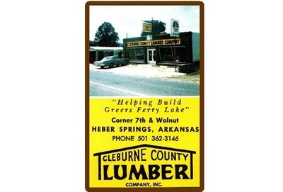 Cleburne County Lumber Co. Heber Springs Ark 1974 Ad Fridge/ Tool Box ...