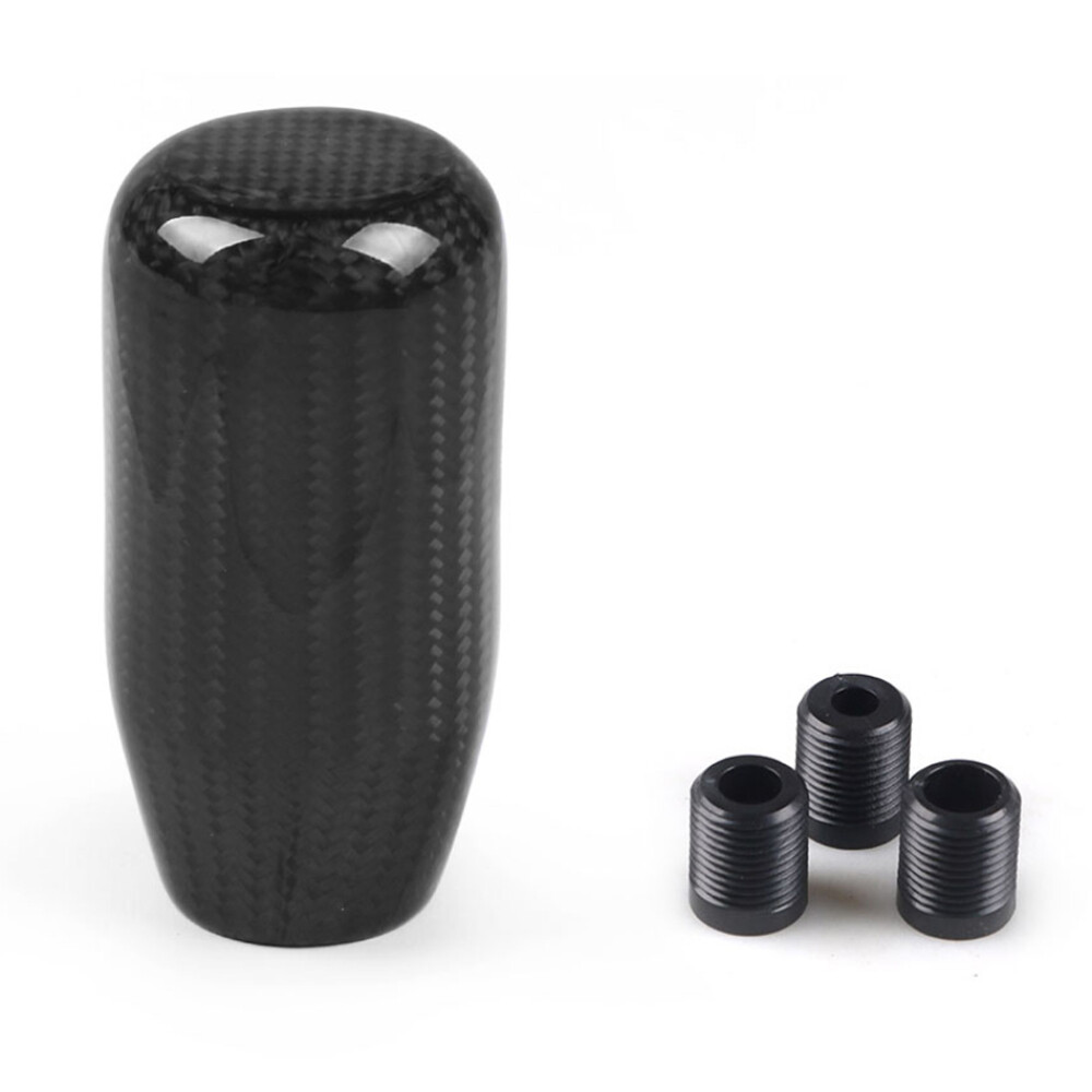 Universal Car Gear Shift Knob Carbon Fiber Stick Shifter Lever with 3 ...