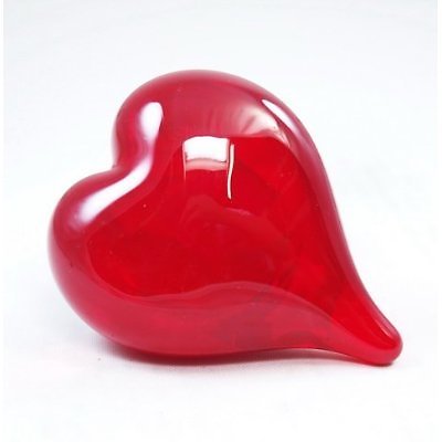 M Design Art Glass Red Heart Paperweight Paperweight | eBay