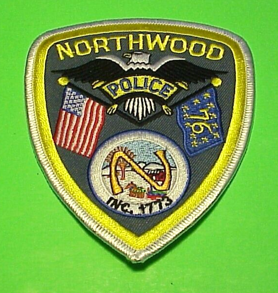 NORTHWOOD NEW HAMPSHIRE INC. 1773 NH 4 1/2" POLICE PATCH FREE SHIPPING ...