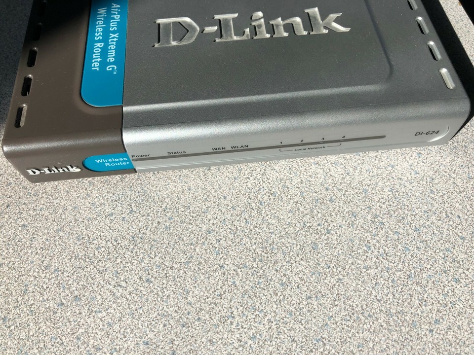 D-Link AirPlus Xtreme G DI-624 108Mbps 4-Port LAN WiFi Wireless G ...