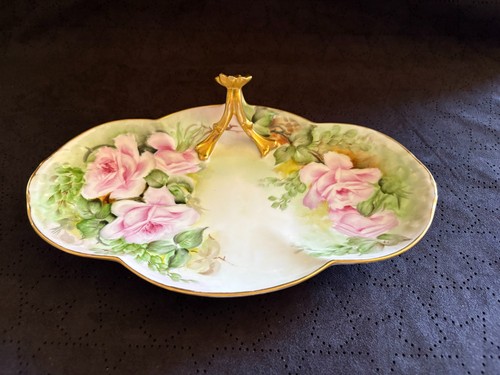 Antique WG & Co Limoges France William Guerin Serving Tray W/ Split Top ...