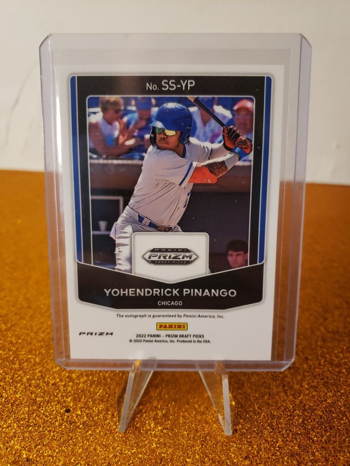 Yohendrick Pinango 2022 Prizm Draft Picks Signing Sessions Autograph ...
