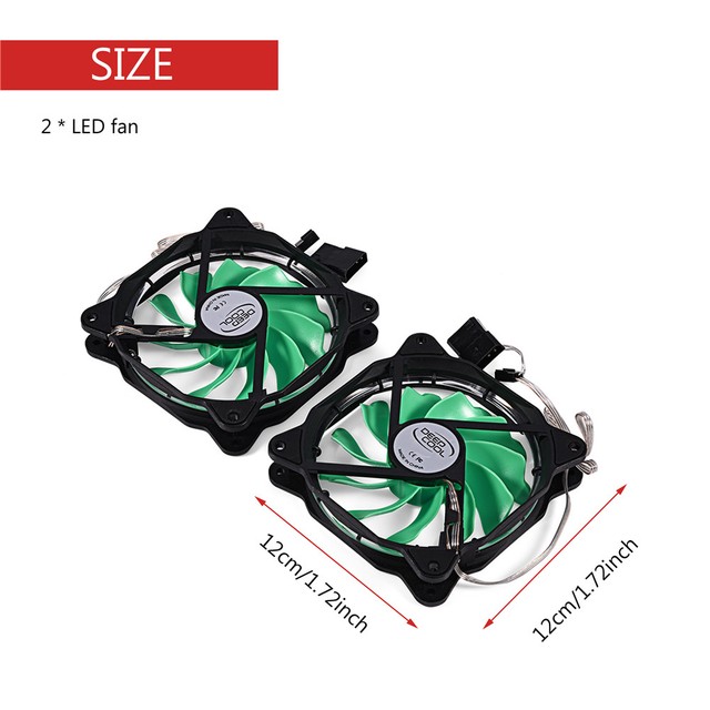 PC Liquid Water Cooling Kit 240mm Radiator CPU Block 2 LED Fan Pump ...