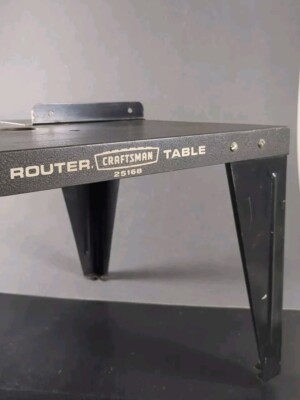 CRAFTSMAN Router Table 25168 Crown Logo All Metal With Guide Vintage ...