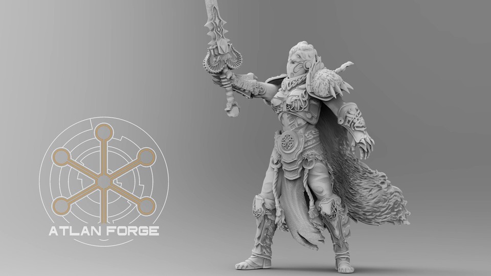 Asgardian Valkyries 32mm sci-fi fantasy miniature tabletop games ...