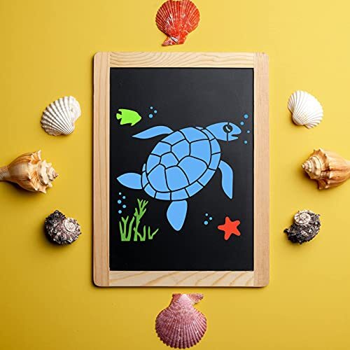 20 Pieces Sea Ocean Creatures Stencils Reusable Sea Animal Stencil for ...