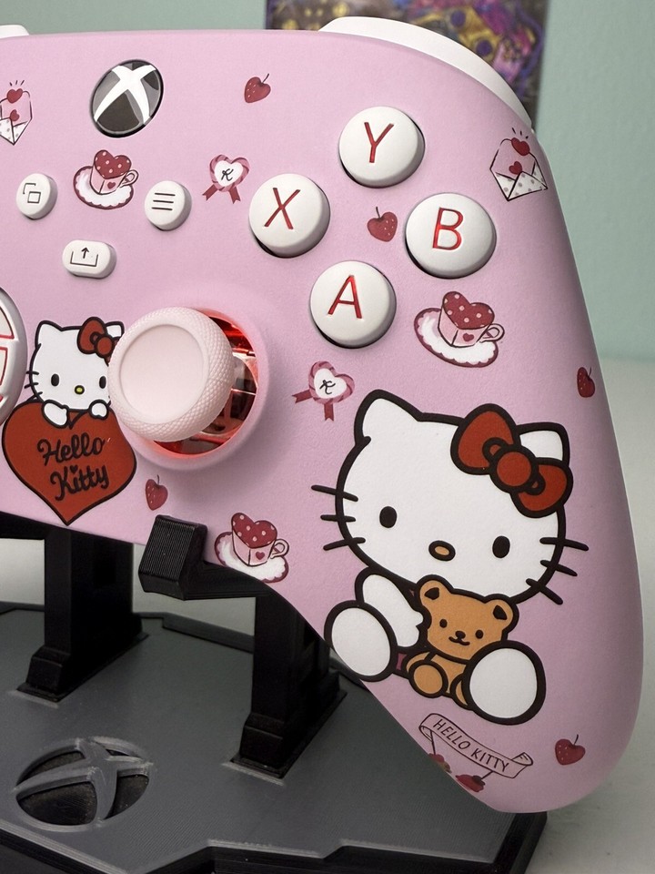 Sanrio Hello Kitty - RGB LED - Custom Wireless Controller for Xbox or ...
