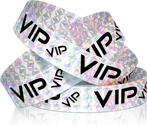 500 Pack VIP Plastic Wristbands Bracelets Party for Events VIP Custom ...