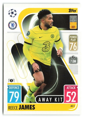 2021-22 Topps Match Attax Away Kits Reece James #AK4 Chelsea FC Card | eBay