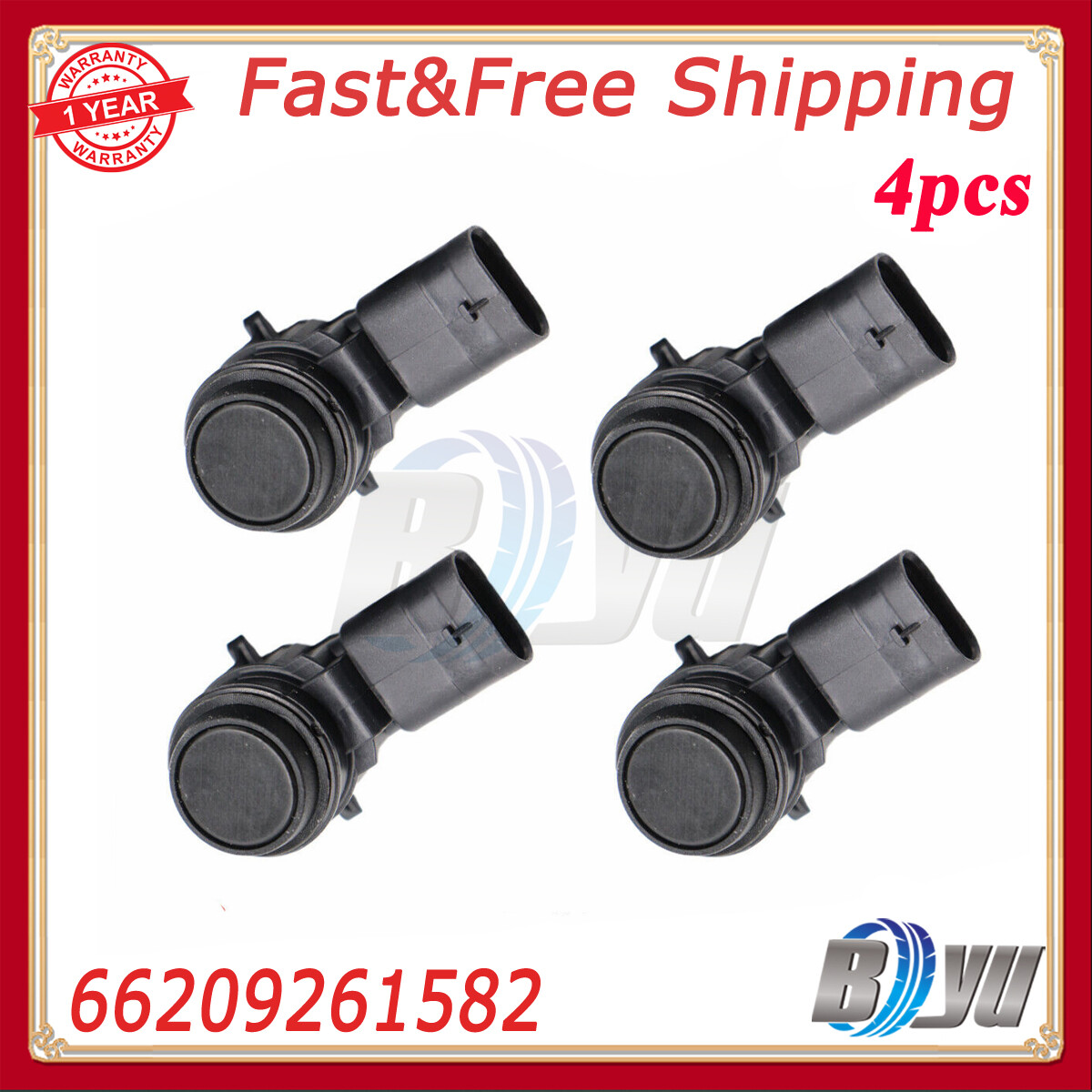 4pcs 66209261582 New Ultrasonic PDC Parking Sensor For BMW F32 F31 F30 ...