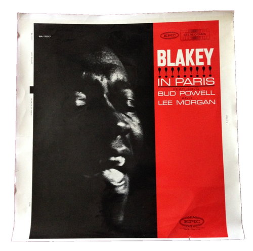 VINTAGE/ORIGINAL 1961 RECORD ALBUM ADVERTISING POSTER/SLICK; ART BLAKEY ...
