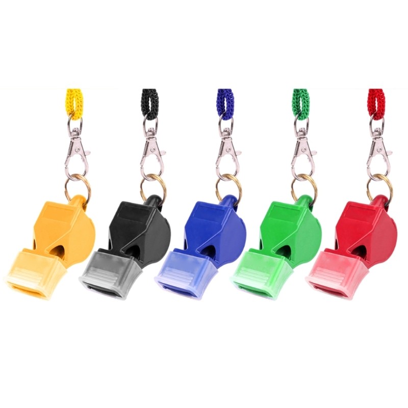 Sports & Football Whistles Referee Whistle with Lanyard Loud Crisp ...