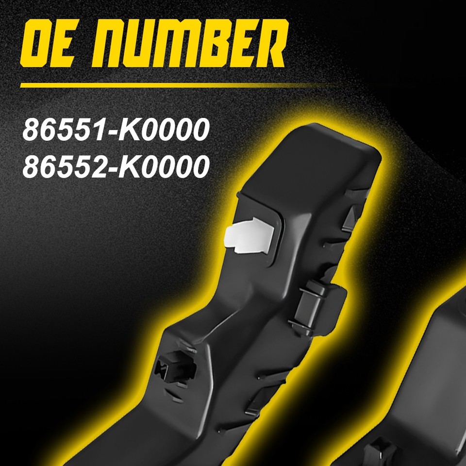 LH & RH Bumper Bracket Front Fit Kia Soul 2020-2024 86551-K0000 86552 ...