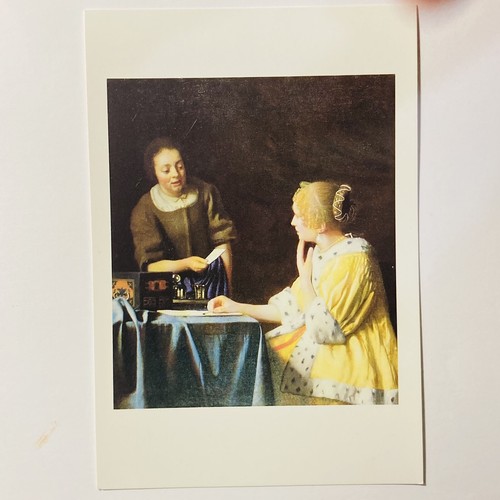Vintage Postcard “Mistress And Maid” Johannes Vermeer Frick Collection ...