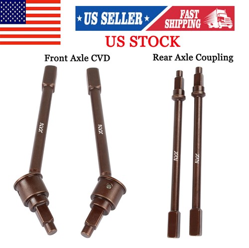 US Upgrade Metal Front Axle CVD/Rear Axle Coupling for 1/18 Axial Capra ...