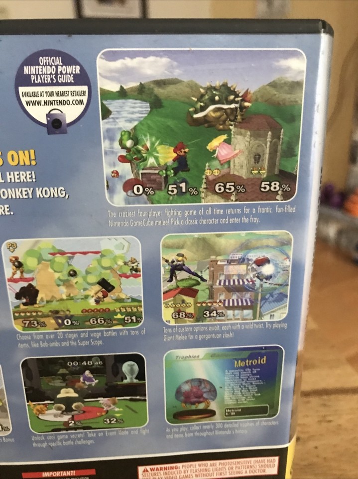 Super Smash Bros. Melee - Nintendo Cube Players Choice Box Only No Game ...