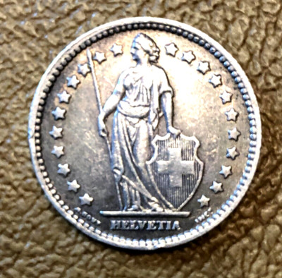 1944 B 1 Fr One Franc Helvetia Silver Coin Swiss Switzerland #6 | eBay