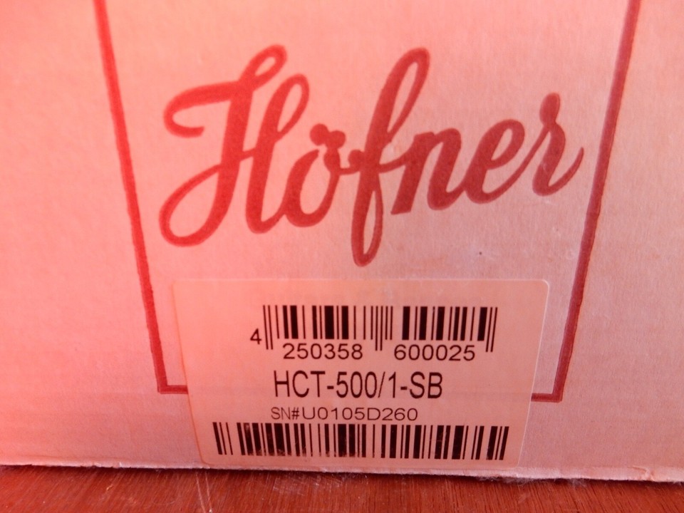 Original HOFNER HCT-500/1 SB BEATLE BASS Shipping Box | eBay