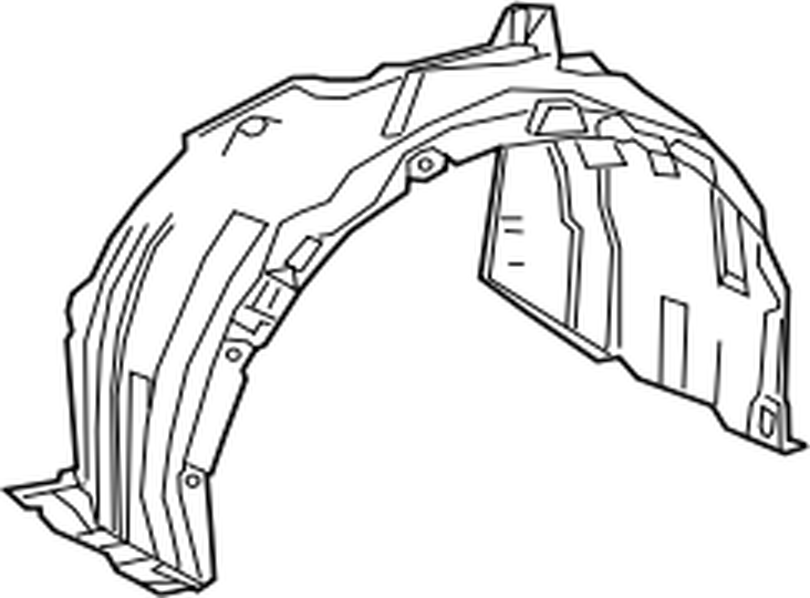 53805-33060 Toyota Liner, front fender, rh 5380533060, New Genuine OEM ...