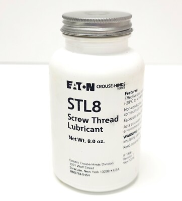 EATON Crouse-Hinds STL8 Screw Thread Lubricant 8 Oz | eBay