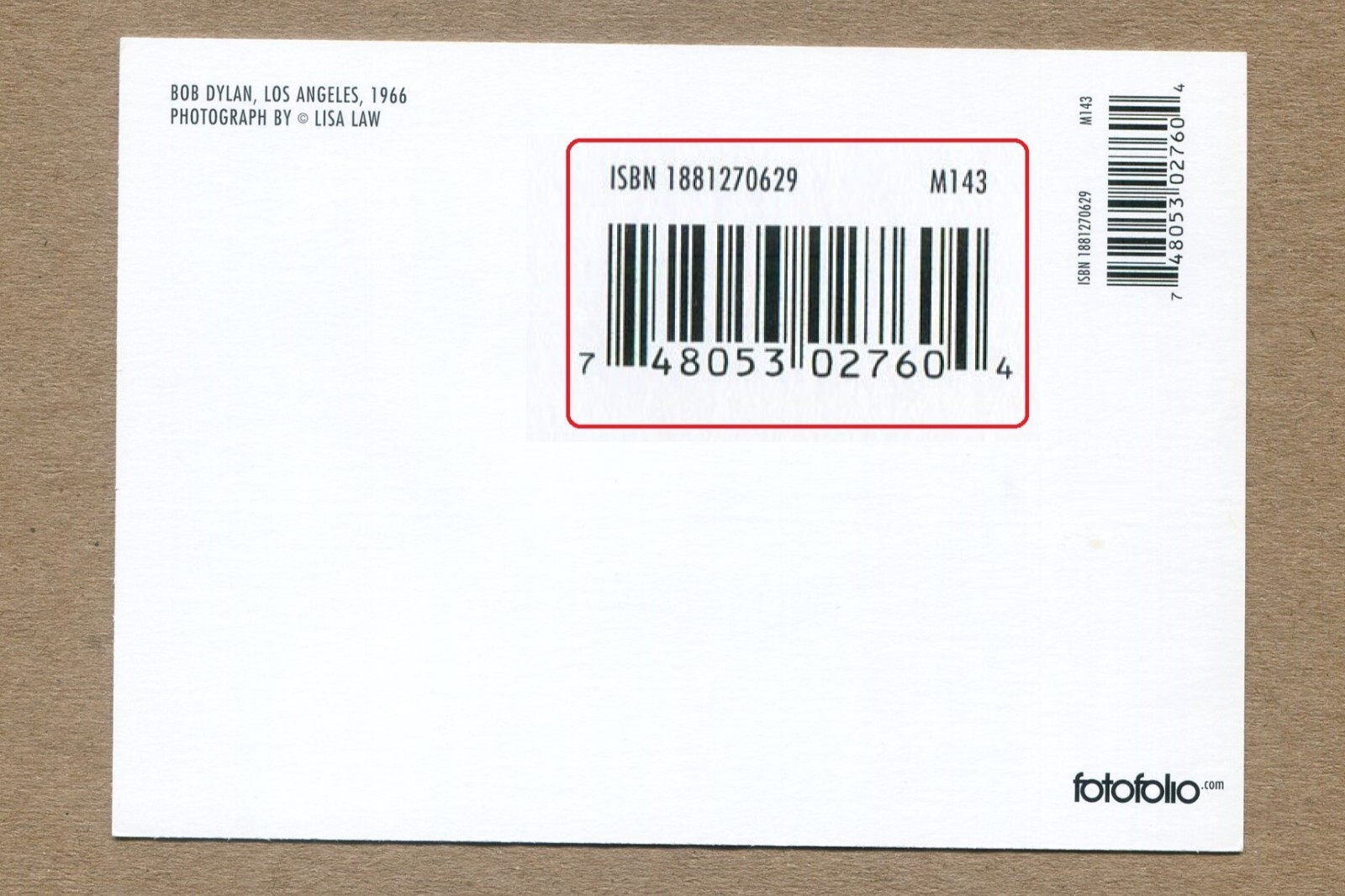 BOB DYLAN, LOS ANGELES, 1966 Photo By Lisa Law FOTOFOLIO POSTCARD | eBay