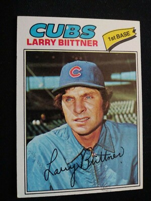 1977 Topps Baseball Card # 64 Larry Biittner - Chicago Cubs (EX) | eBay