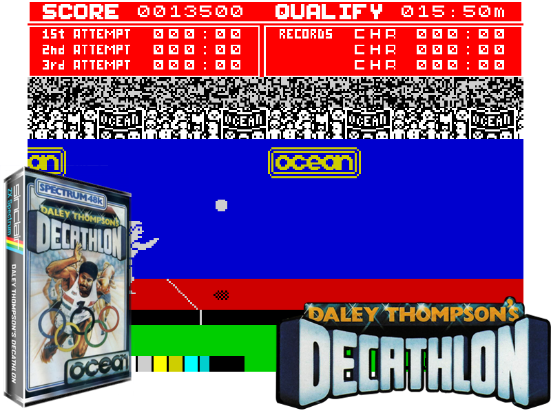Sinclair ZX Spectrum 48K Gioco - Decathlon Di Daley Thompson - Ocean ...
