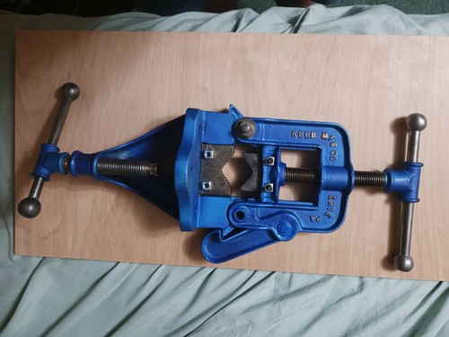 Vintage Antique Reed Mfg. Co Pipe Vise No. 90 Pat Aug 11 1914 Restored ...