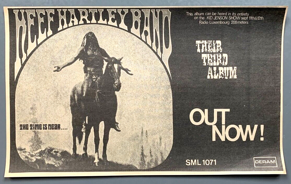 KEEF HARTLEY BAND 1970 vintage ADERT THE TIME IS NEAR Deram | eBay