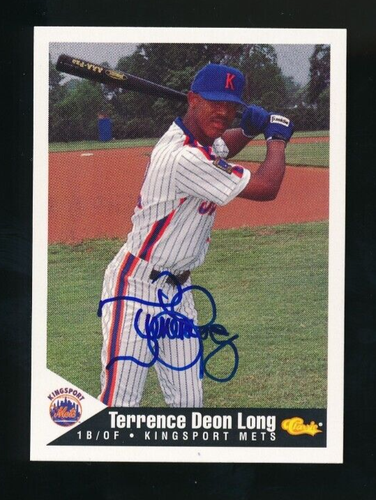 1994 Classic Kingsport Mets #10 Terrence Long signed auto autograph ...