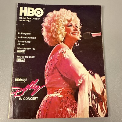 ORIGINAL Vintage June 1983 HBO Guide Magazine Dolly Parton In Concert ...