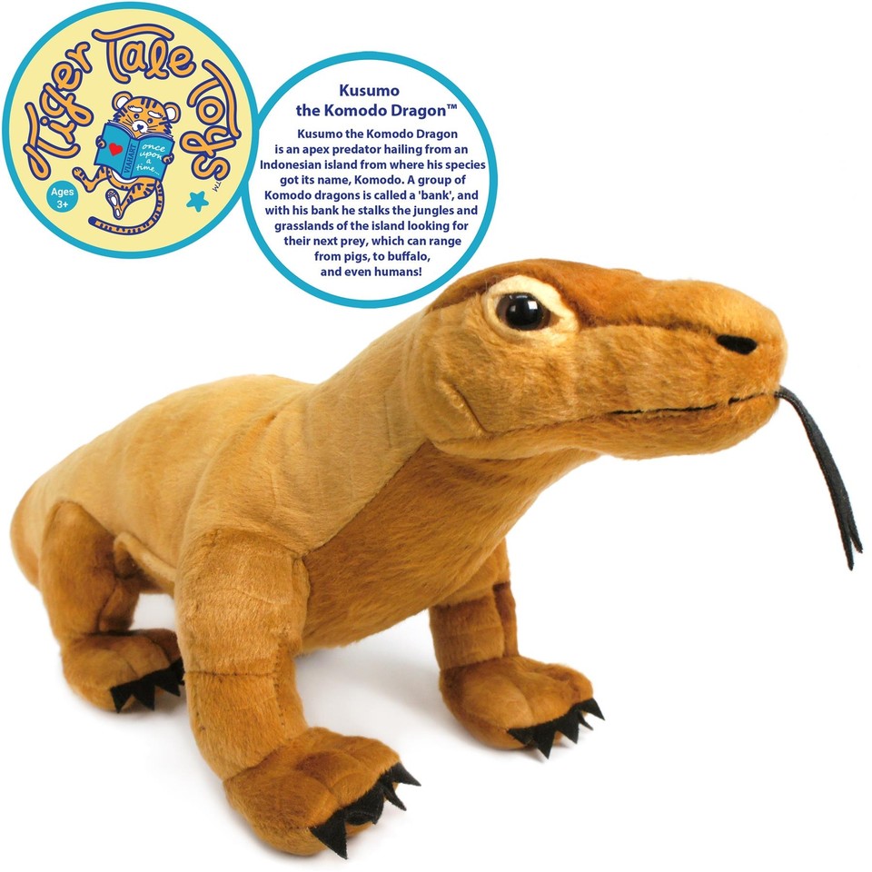 Kusumo The Komodo Dragon | 17 Inch Stuffed Animal Plush | By TigerHart ...