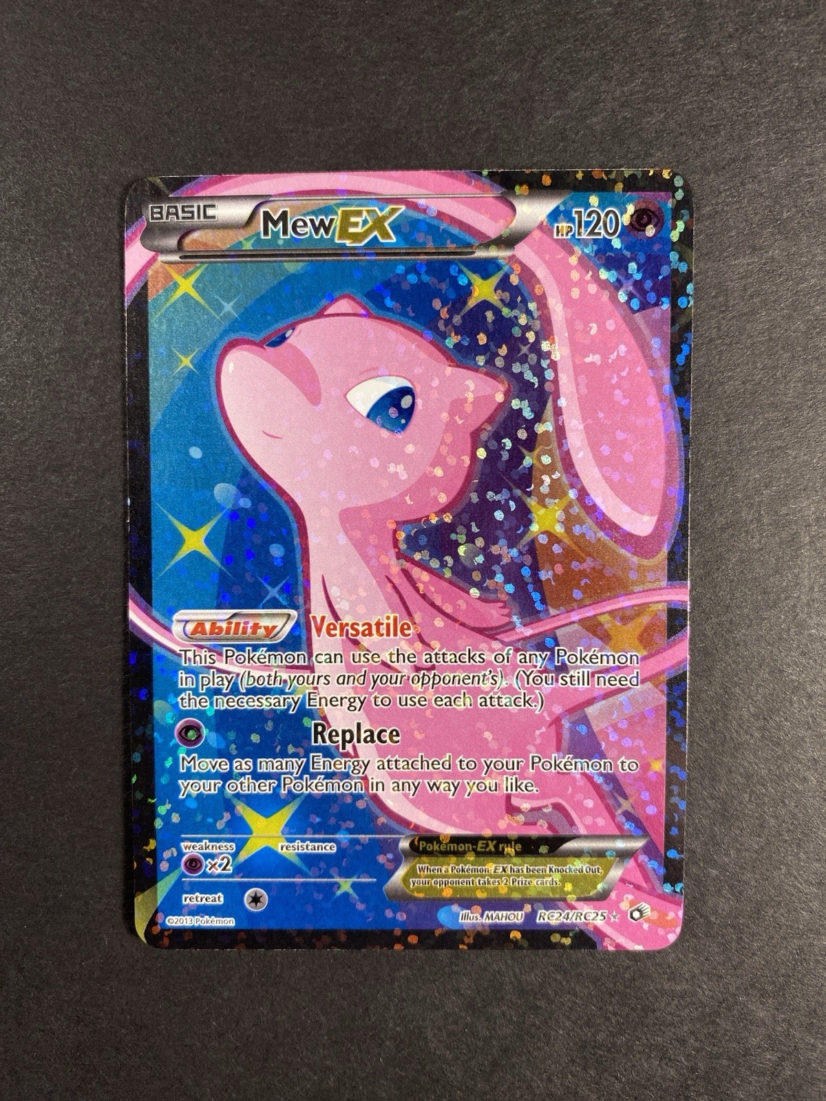 Mew ex 2013 Black & White: Legendary Treasures #RC24/RC25 Radiant ...