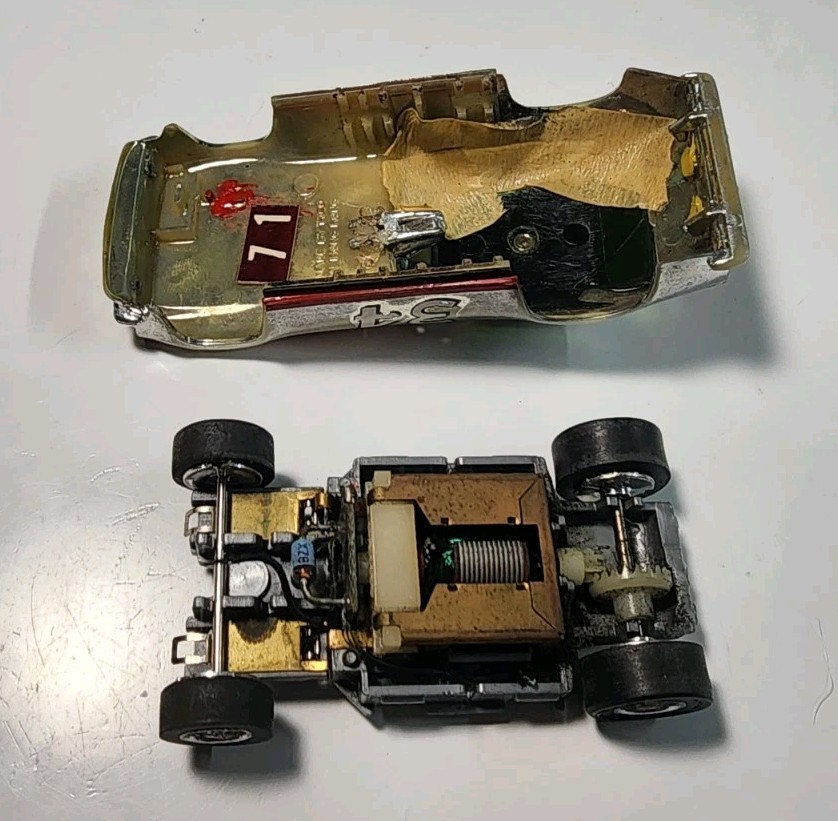 Vintage Tyco Chrome/Red Ford Pinto Funny Car HO Slot Car Curvehugger ...
