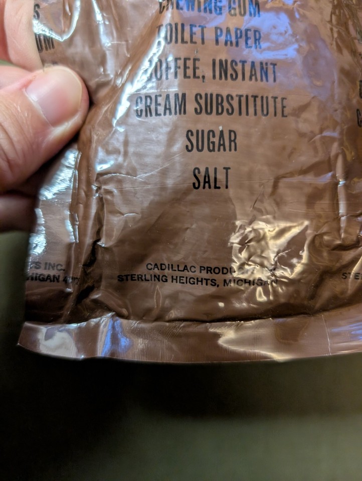 Sealed USGI C Ration Pack Accessory Packet 1970s MRE MCI Vintage US ...