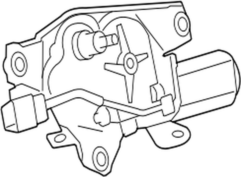 85130-0C010 Toyota Motor assy, rear wiper 851300C010, New Genuine OEM ...