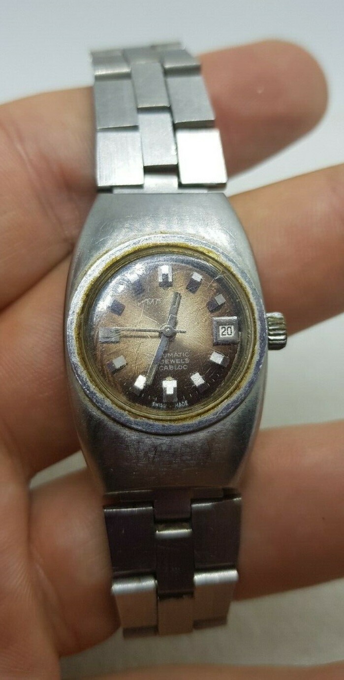 Watch Maros automatic 21 jewels incabloc SWISS MADE WOMANS WATCH RARE ...
