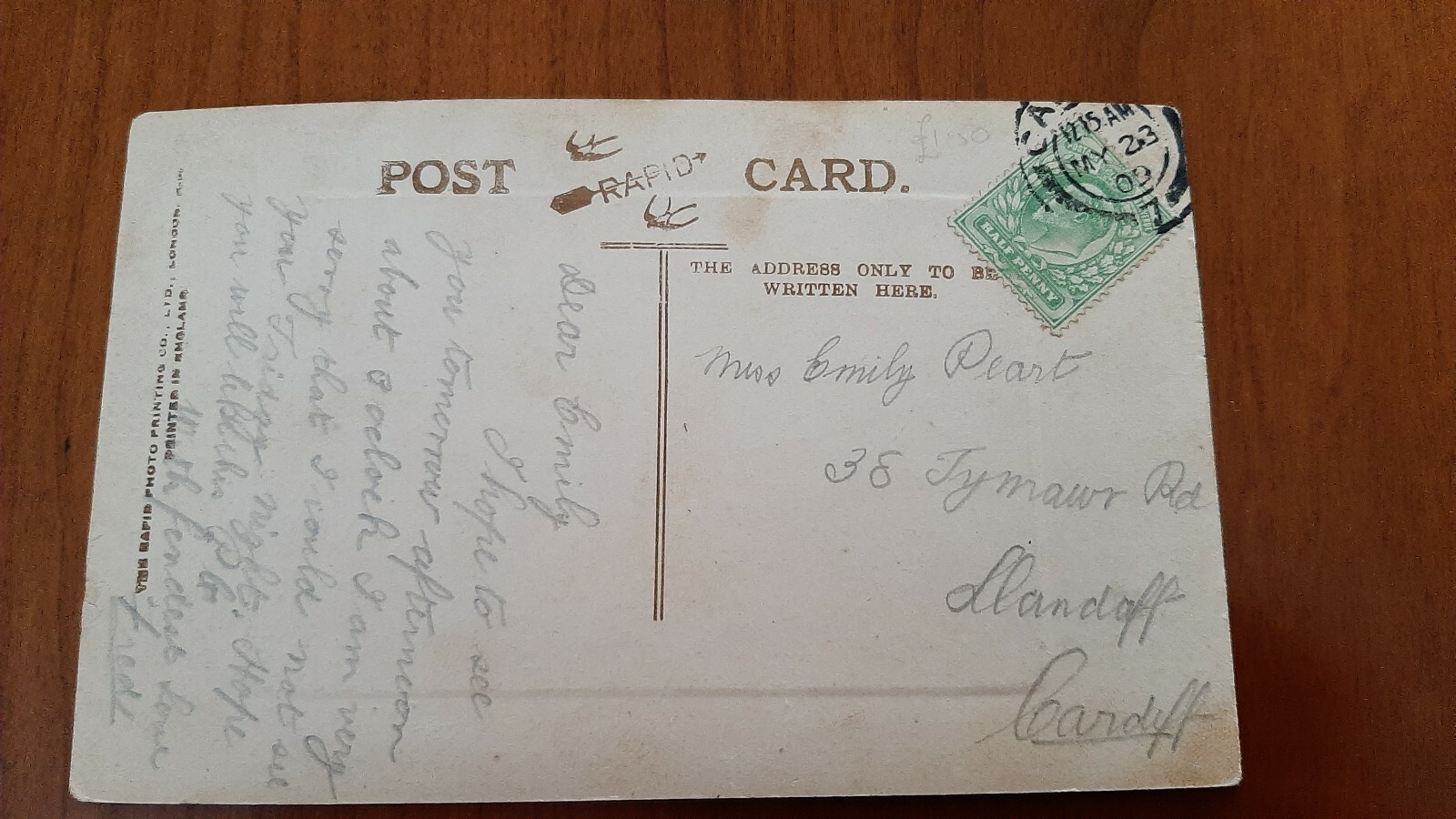 Lot 2 Cardiff Castle, Wales UK Postcards Real Photo 1908 & 1909 | eBay