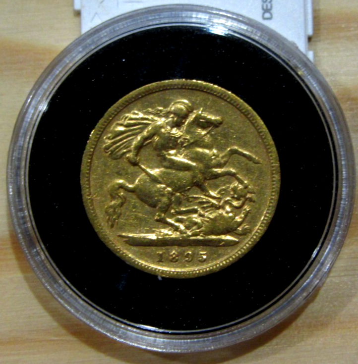 🔥Gold Half Sovereign British 22k Avg Circ Queen Victoria 1895 | eBay