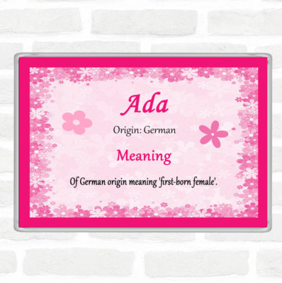 Ada Name Meaning Jumbo Fridge Magnet Pink | eBay UK