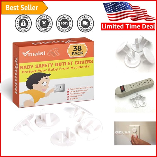 Durable and Easy-To-Use 38 Child Safety Plug Covers - Baby Proofing ...