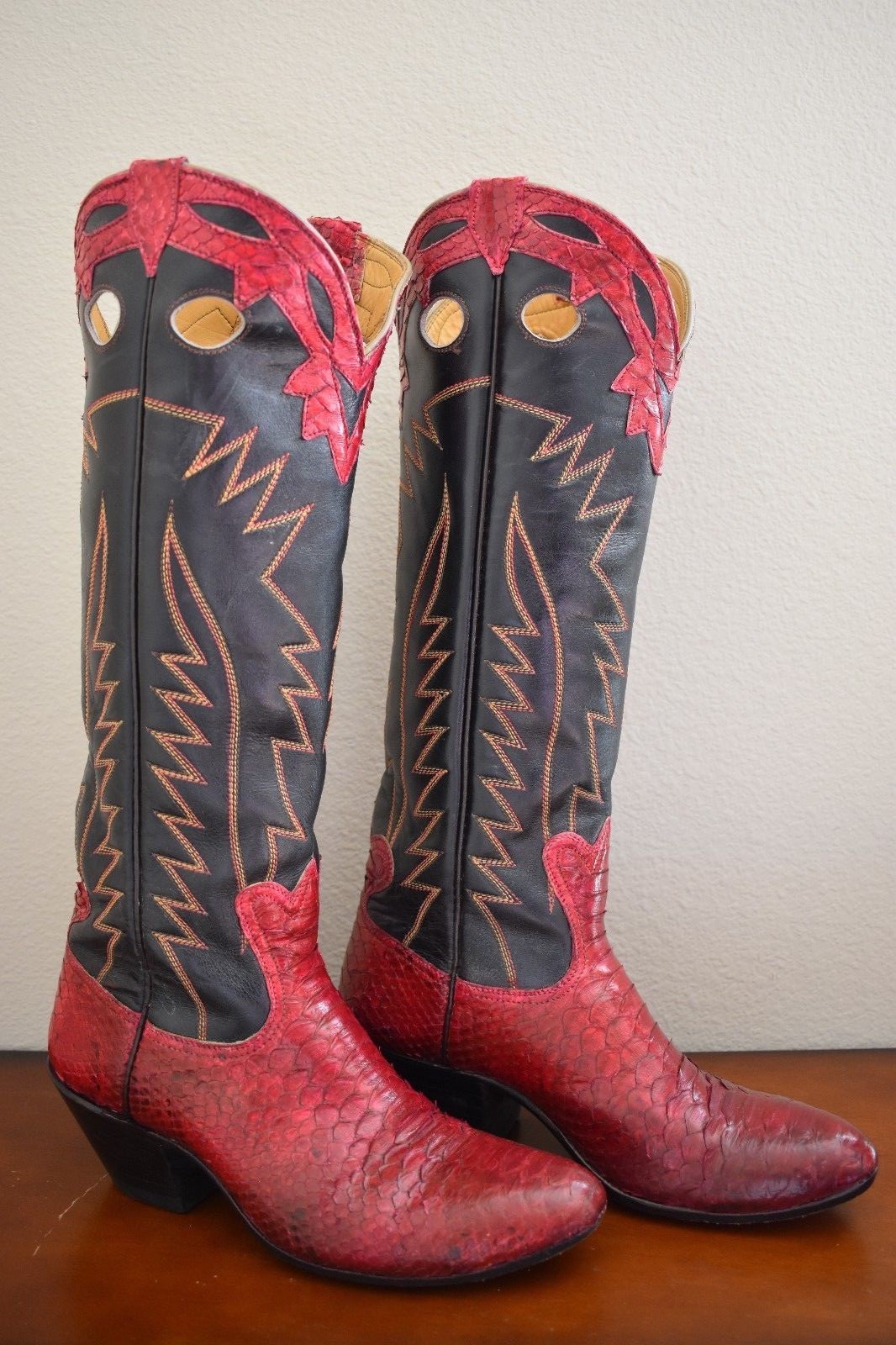 VINTAGE RARE BOWMANS WILSON SIZE 6?? CUSTOM ORDER HANDMADE SNAKESKIN ...