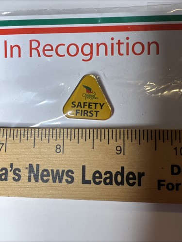 Vintage Lapel Pin Safety First Christmas Tree Shops Employee Holiday ...