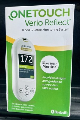 OneTouch Verio Reflect Blood Glucose Monitoring System Bluetooth Exp 11 ...