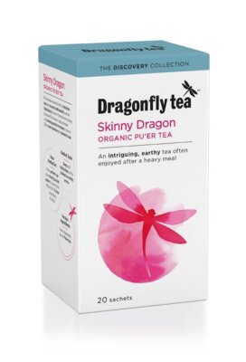 Dragonfly Tea Dragonfly Organic Good Dragon Pu'er Tea 20 sachets-4 Pack ...
