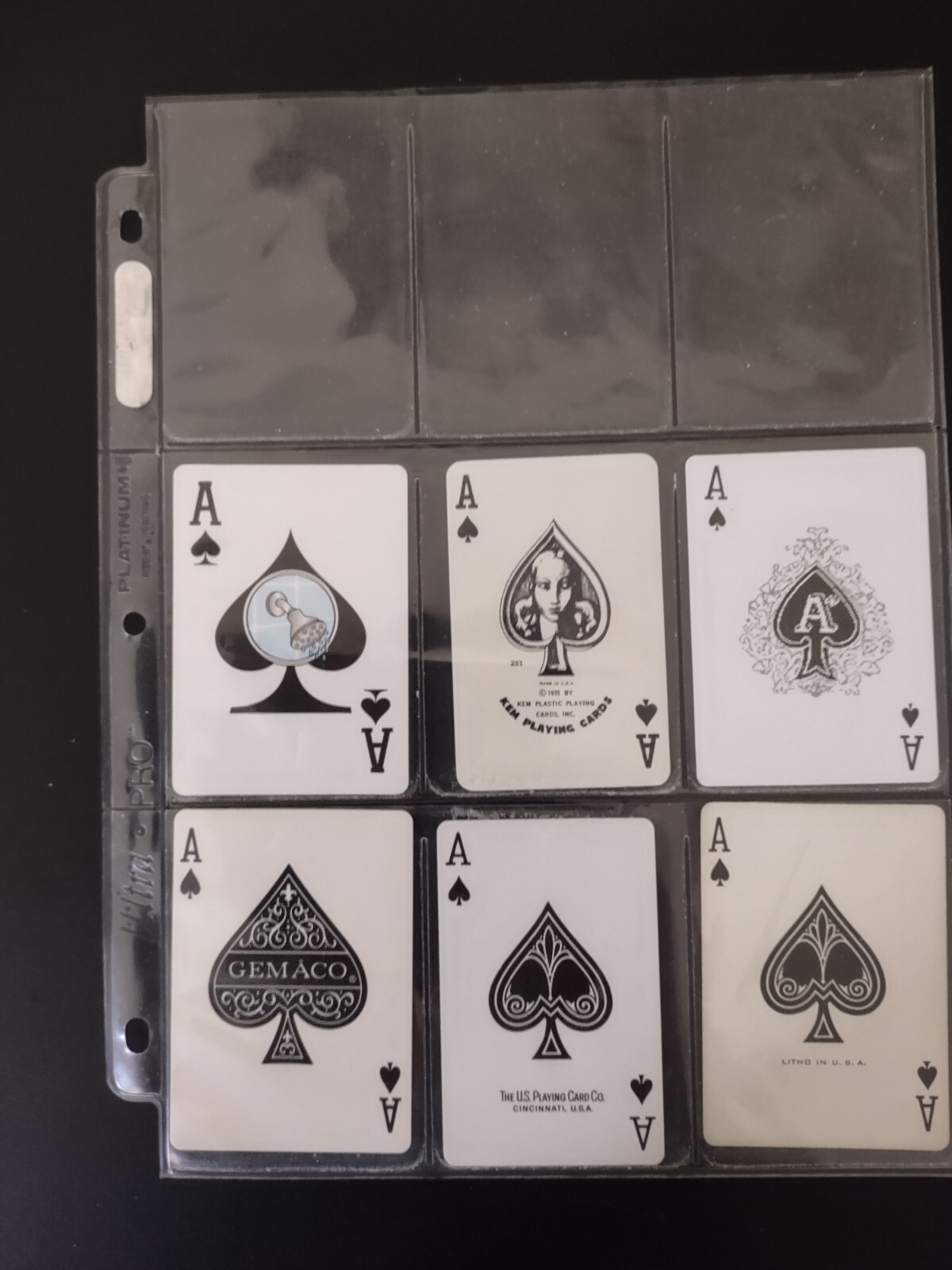#106 - 6 ACES of SPADES - Single Swap Playing Cards Novelty Unique F/S ...