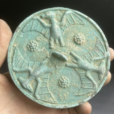 Unique Ancient Roman Bronze Mythical Beast Depicting Mirror | eBay