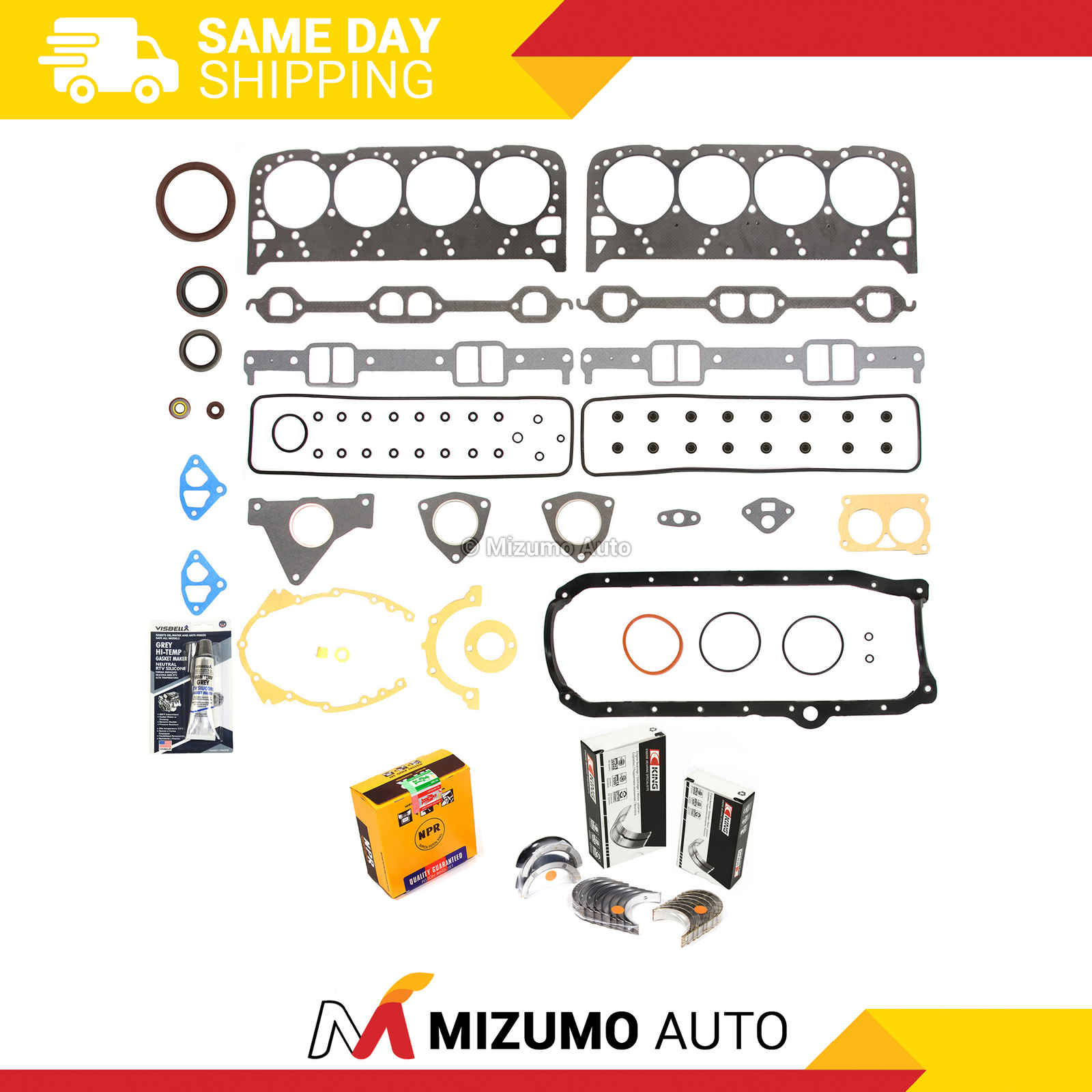 Engine Re-Ring Kit Fit 93-97 Chevrolet Pontiac Cadillac Buick 5.7L OHV ...